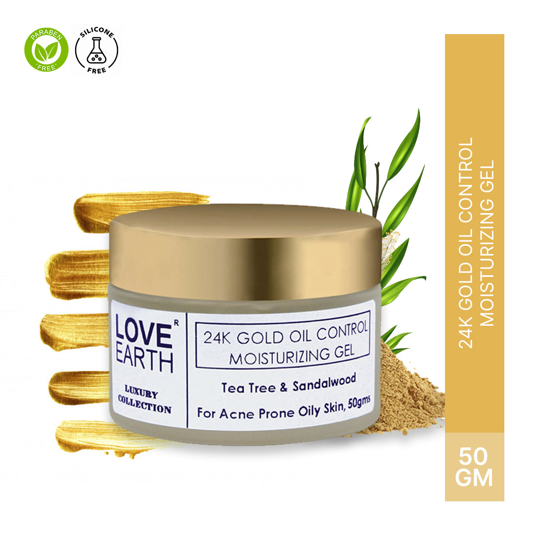 24K Gold Oil Control Moisturizing Gel – 50 Gms